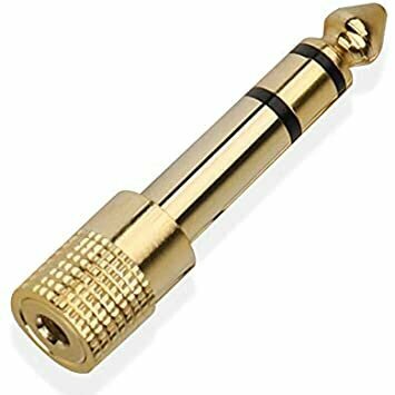 Переходник (разъем переходной) с 3,5 мм на 6,35 мм Alctron C2114, стерео, позолоченный