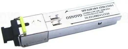 Модуль OSNOVO SFP-S1SC18-F-1550-1310-I