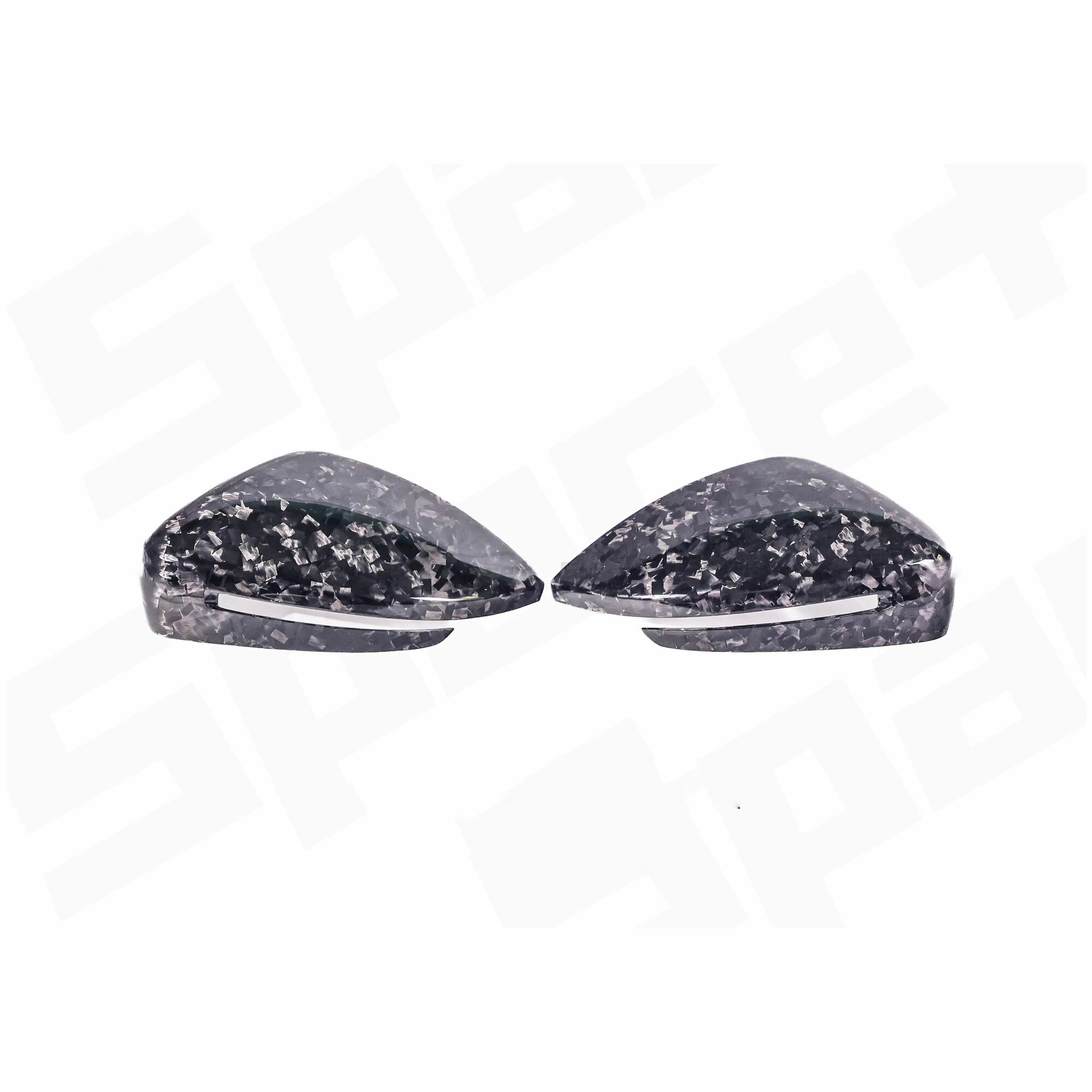 Карбоновые накладки на зеркала заднего вида для Zeekr 001 Кованый Карбон