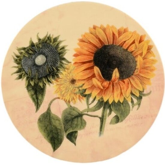 Тарелка Thun настенная 1794 "Подсолнух" 19 см