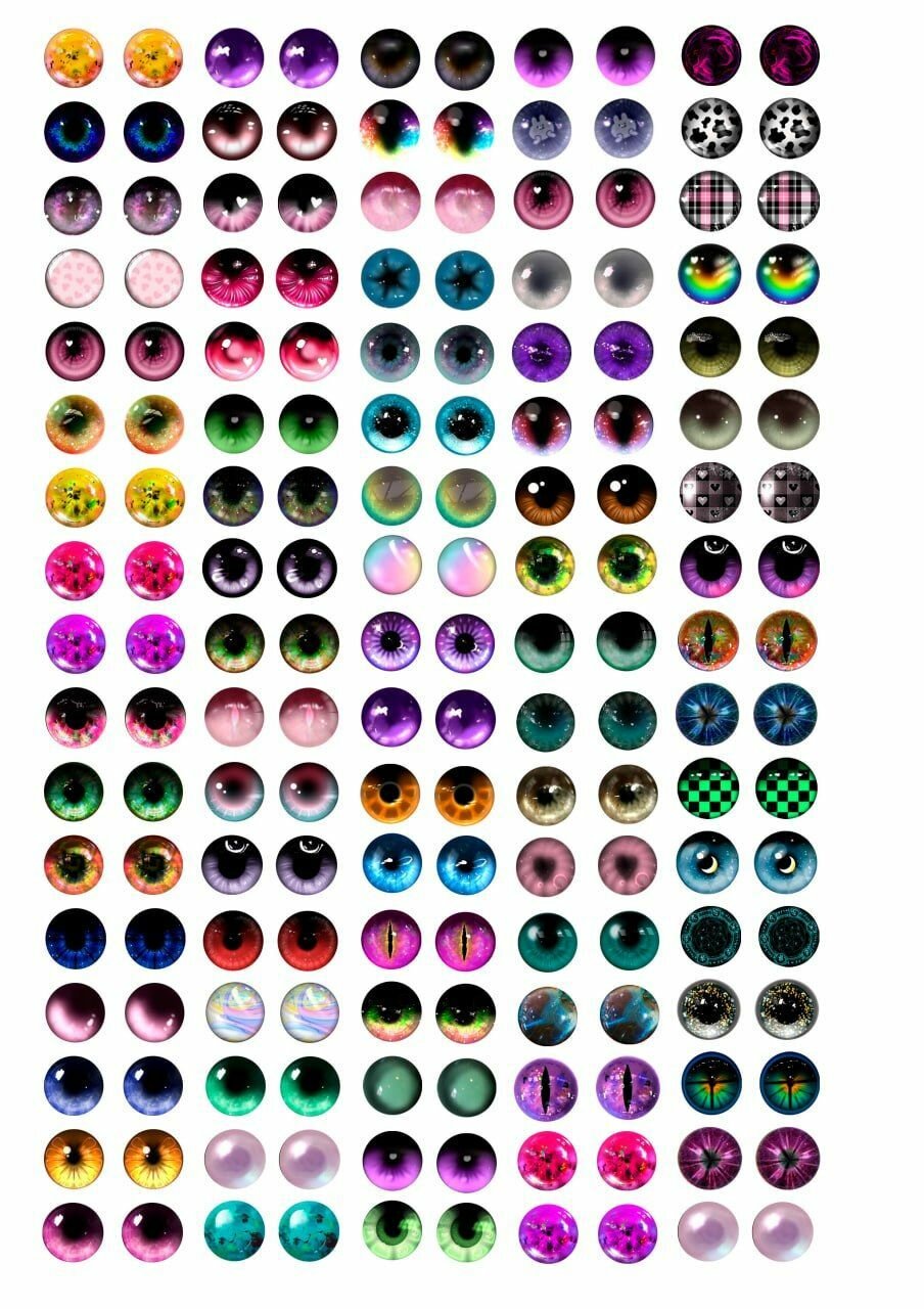 Глаза для кукол голографические
