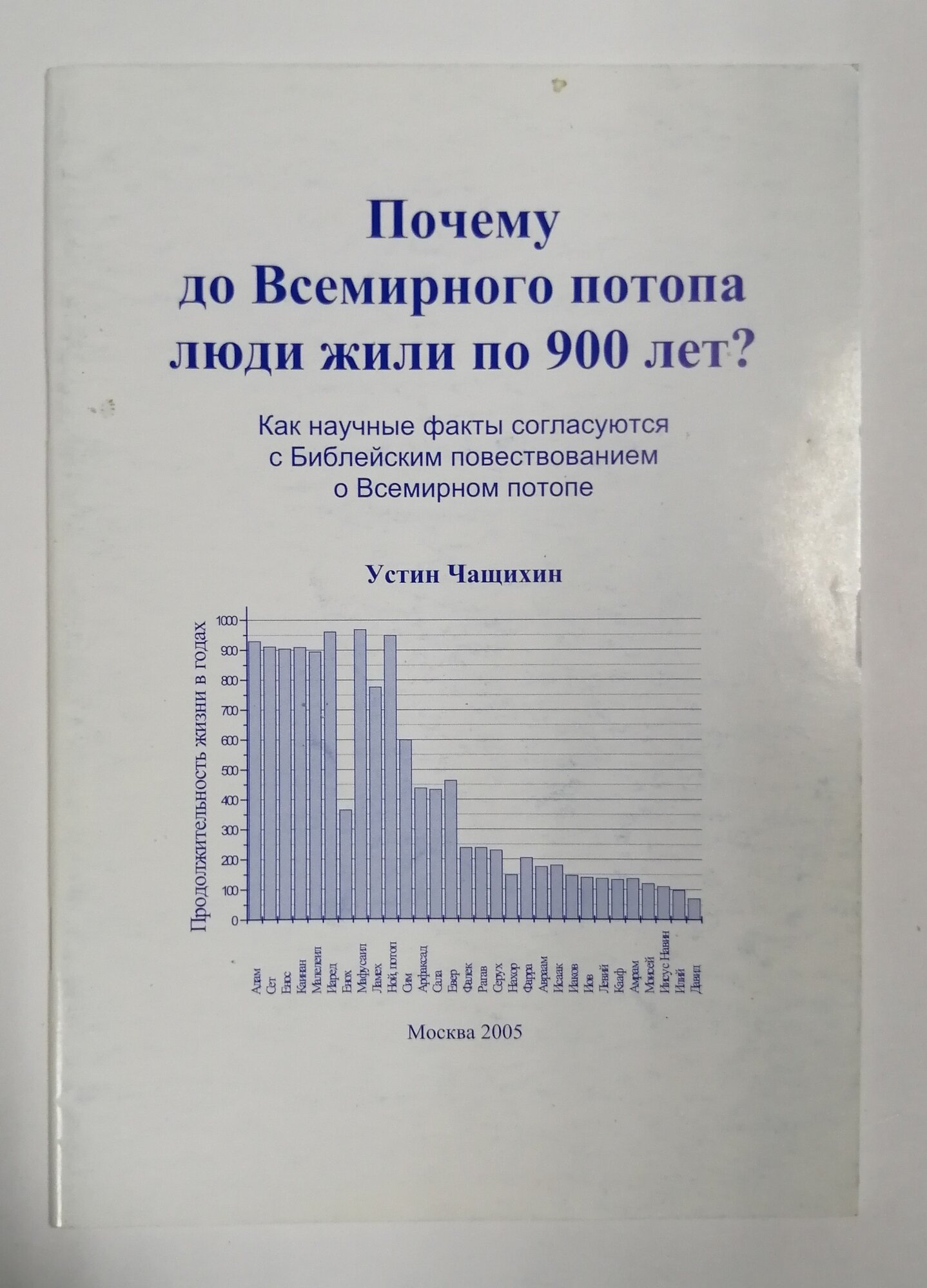 Почему до Всемирного потопа люди жили по 900 лет?