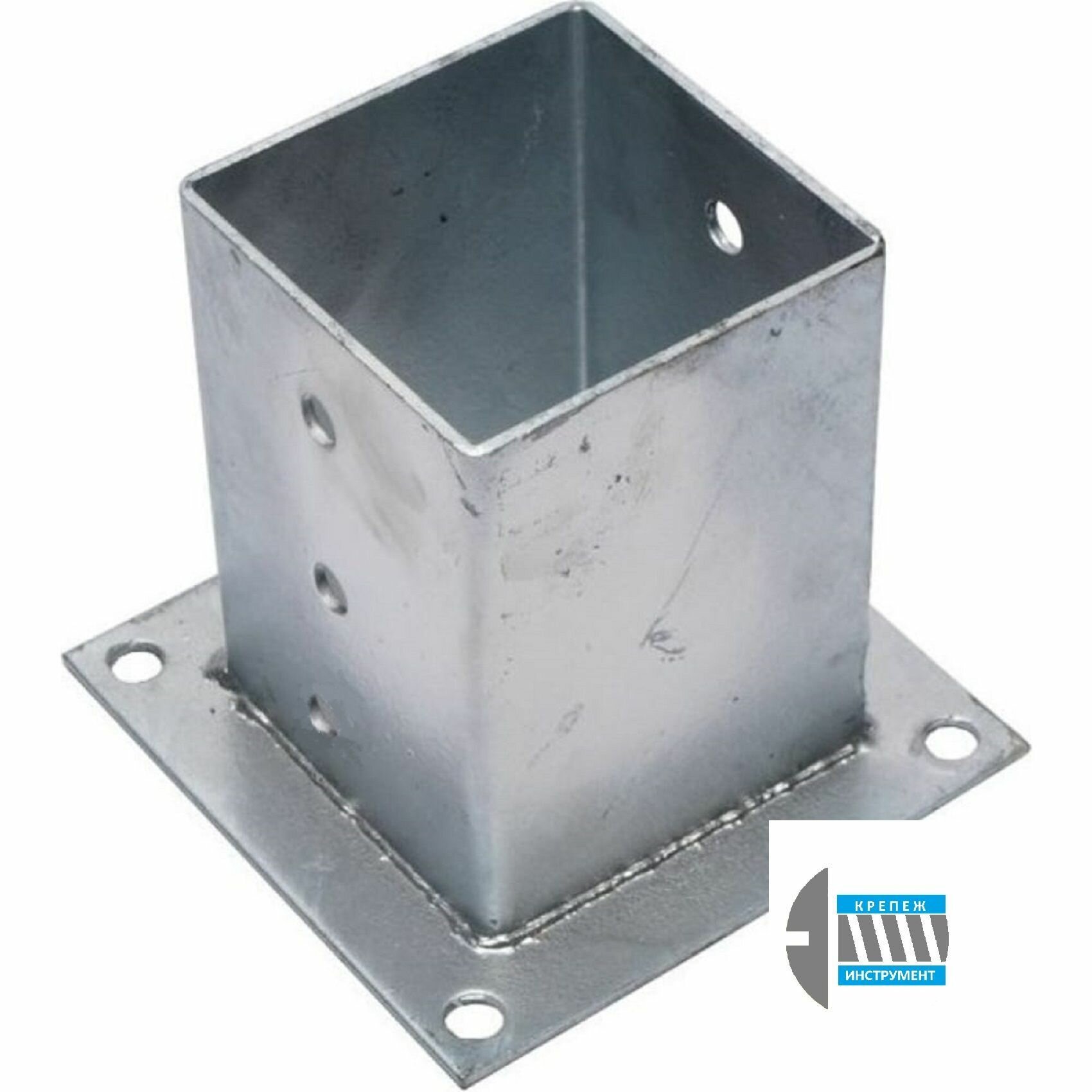 Основание столба, опора, коннектор для бруса 100х100х2 мм 1шт.