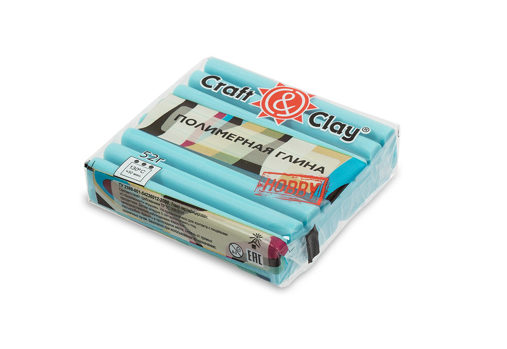 Полимерная глина "Craft&Clay" CCH гламур 52 г 1509 голубой