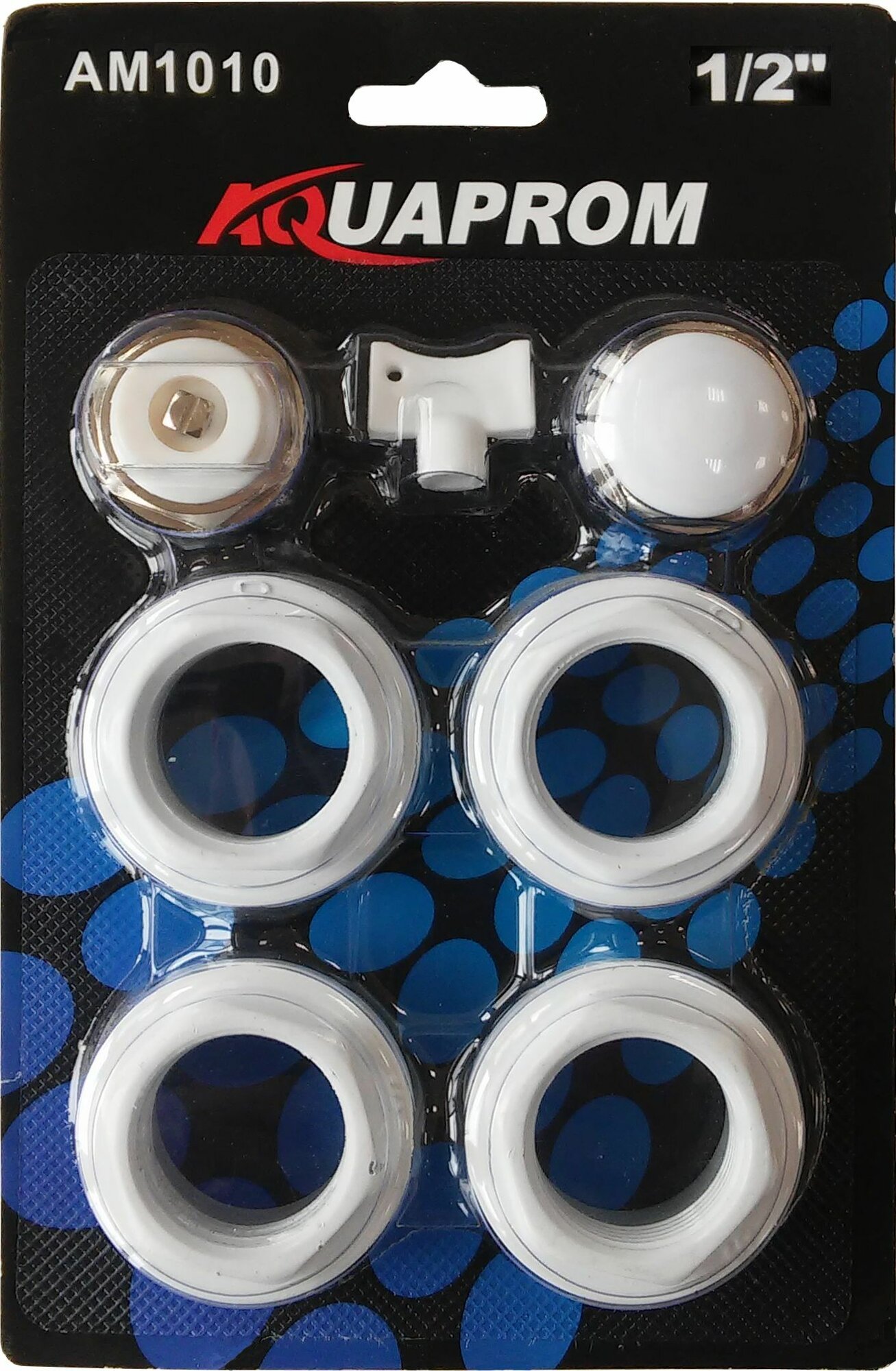 Монтажный комплект для алюминиевого радиатора Аквапром, без кронштейнов, AС1/2-0