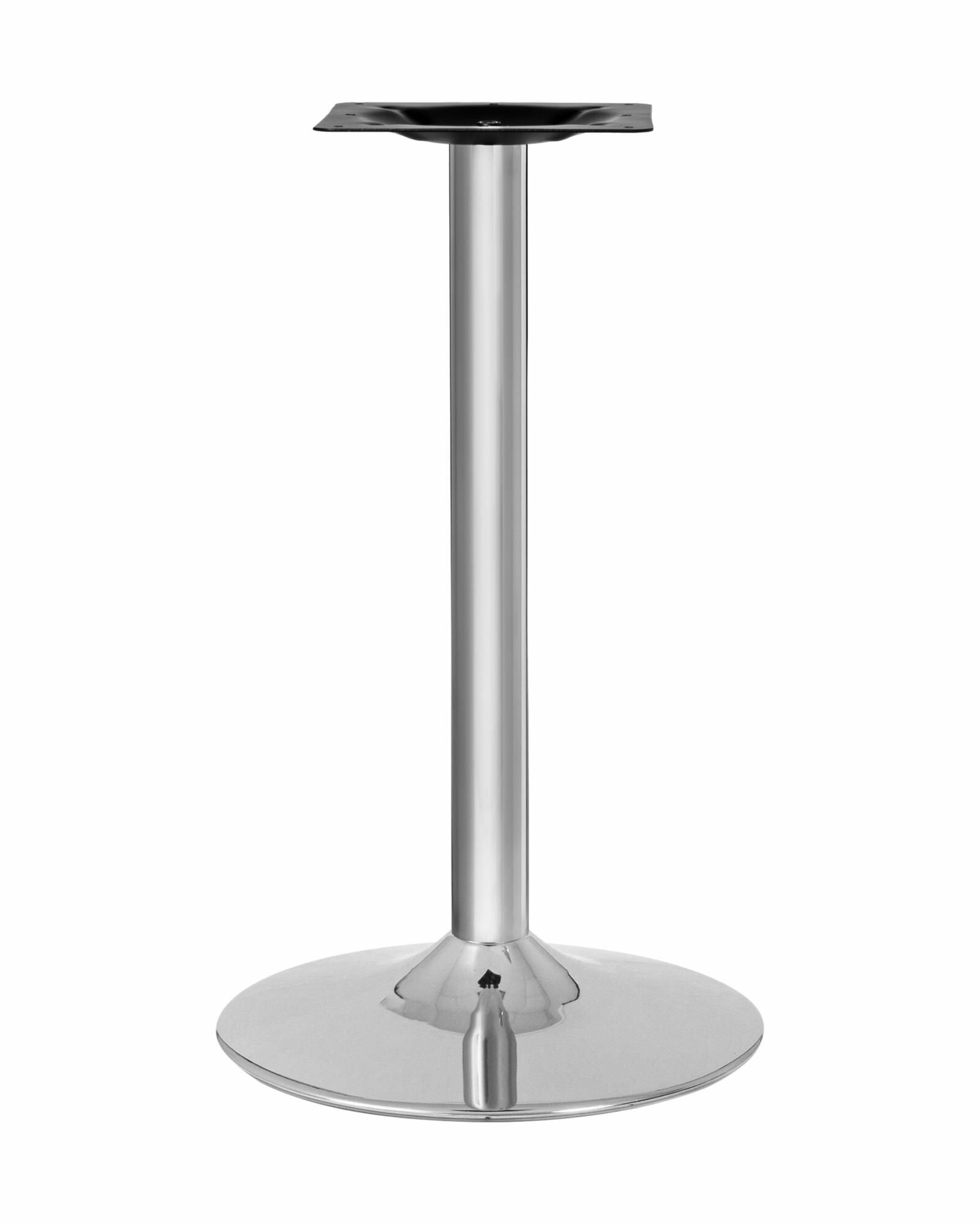 Подстолье LMS-1005 DOBRIN хромированный, круглая столешница, круглое основание
