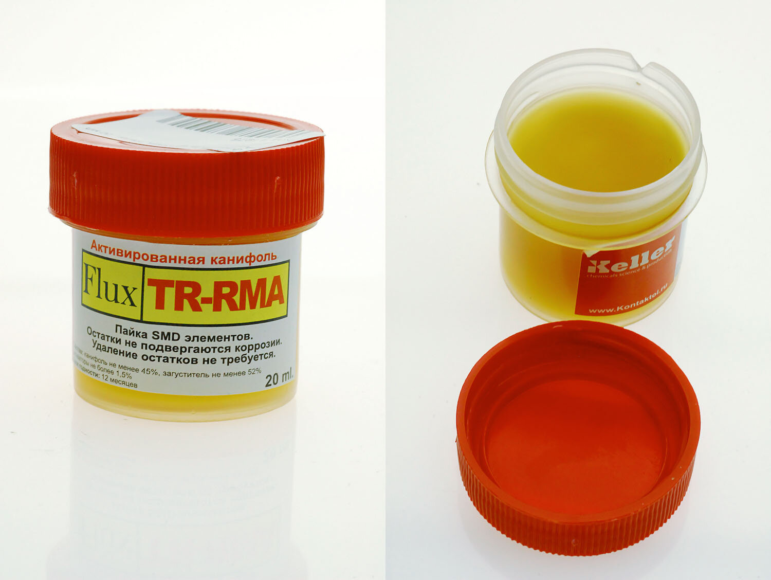 Флюс-гель TR-RMA, Keller, 20 мл