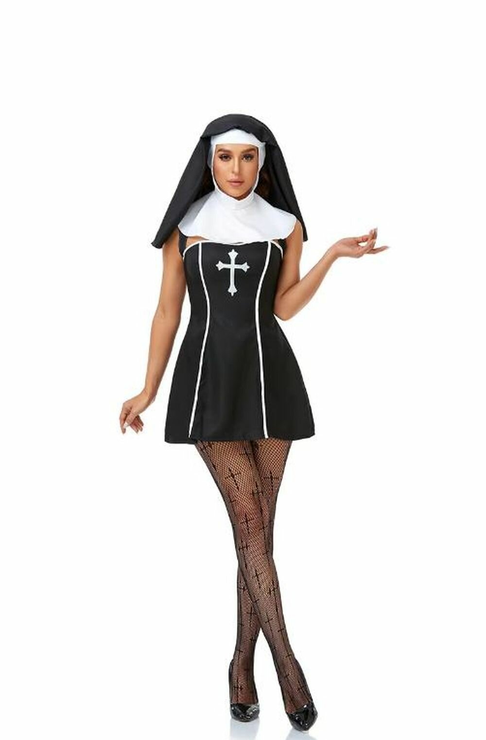 Эротический ролевой костюм Монашка, 42-46