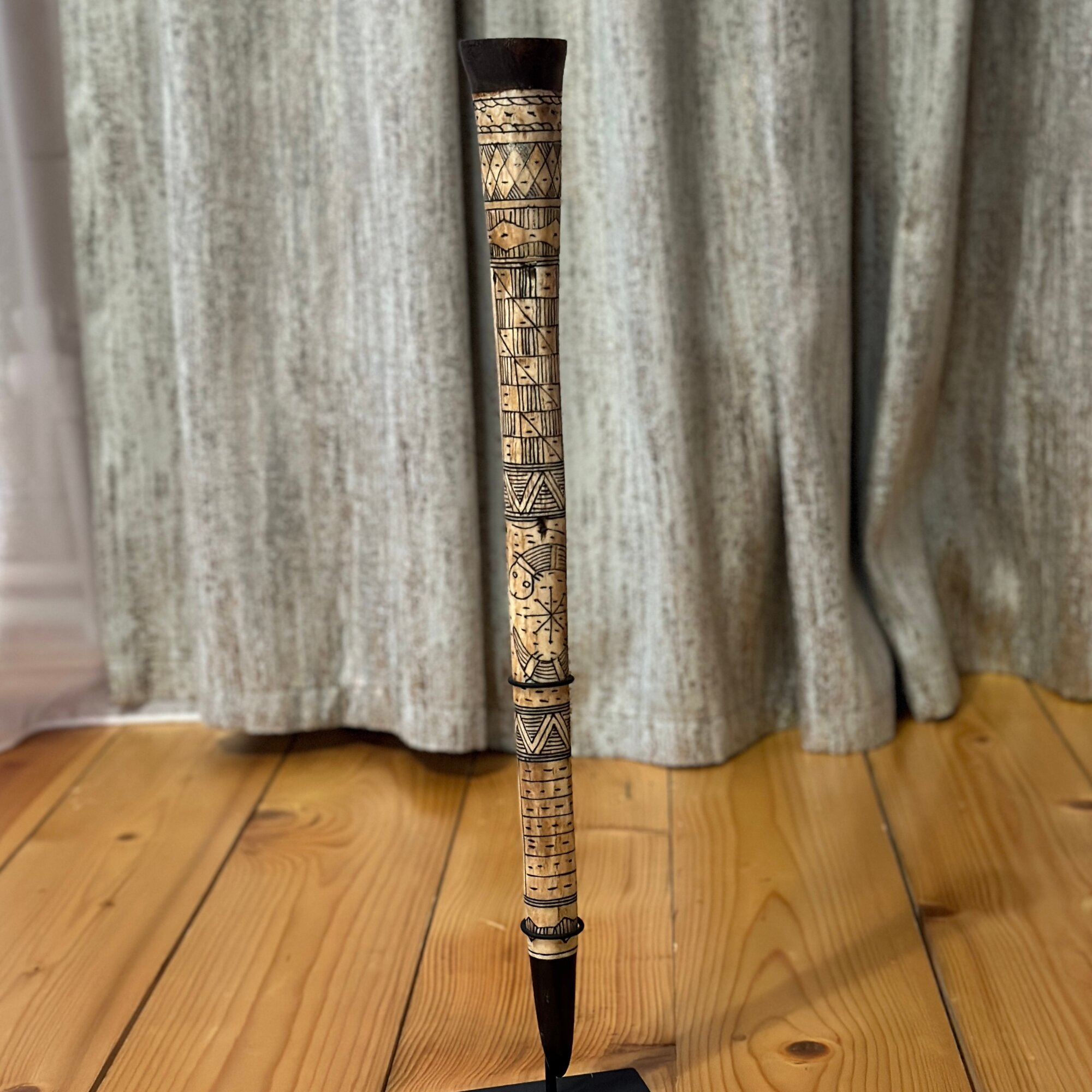 Декоративная бамбуковая фигурка "Жезл-посох"