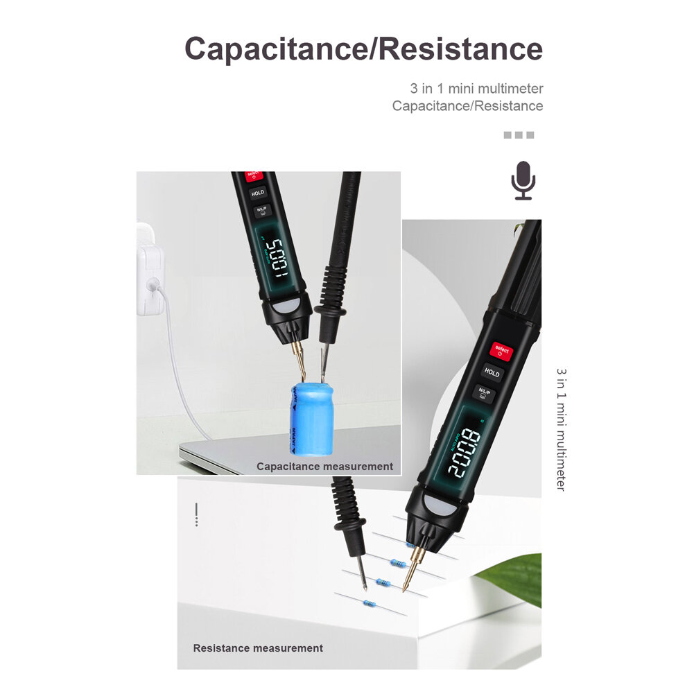 KKMoon KKM100-ENG Мультиметр с голосом, цветной экран, подсветка