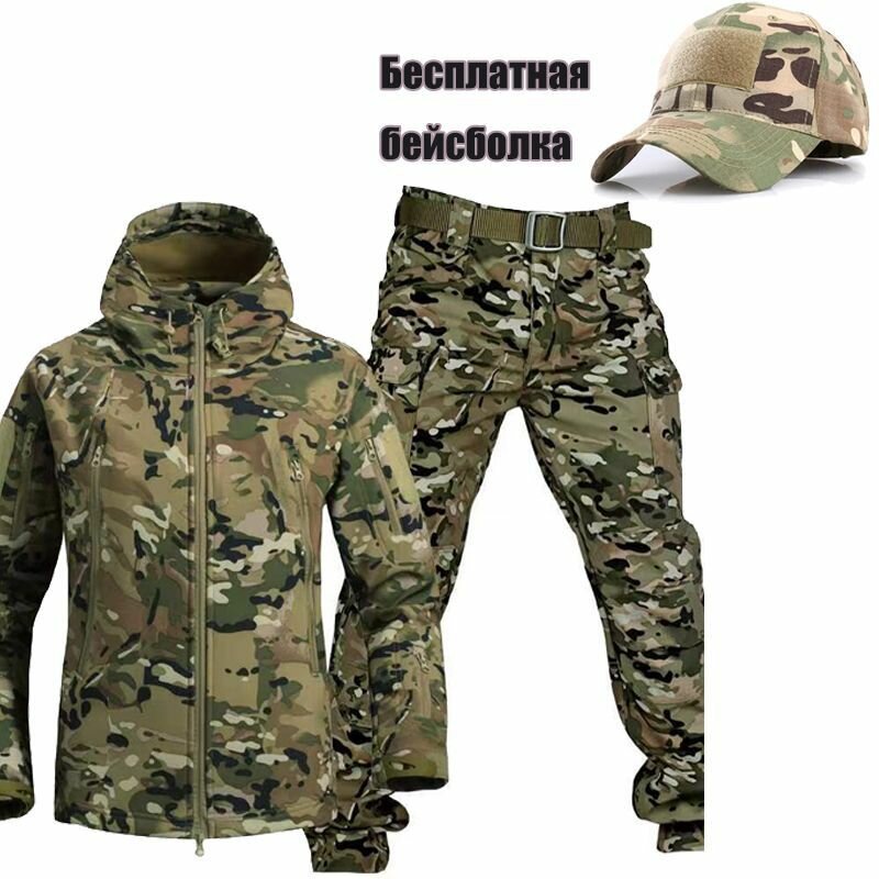 Утолщенный термокостюм из акульей кожи осень/Весенние, осенние и зимние модели