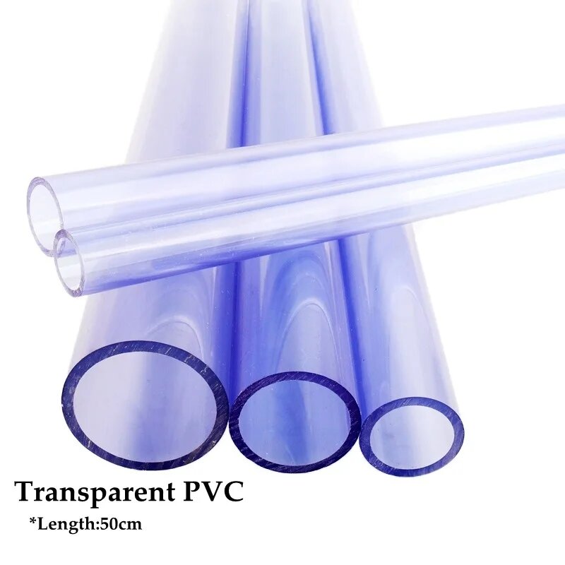 Прозрачные соединители для труб ПВХ 20-50 мм 50MM, 1pc Pipe