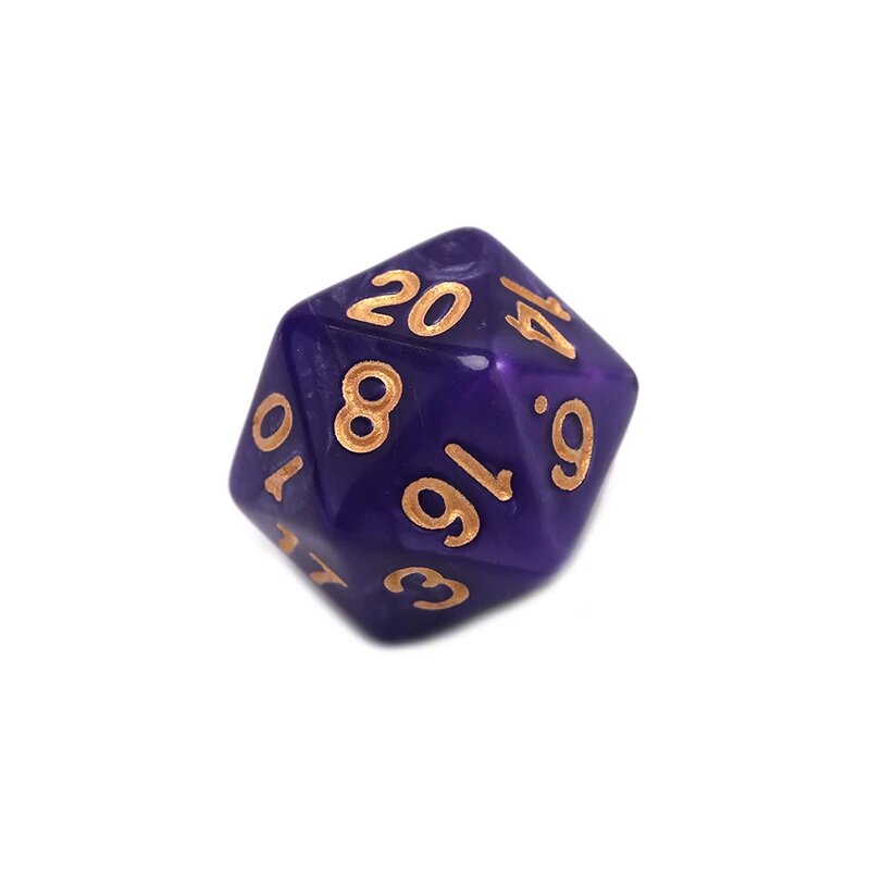 Двухсторонние кубики D20 из акрила GP
