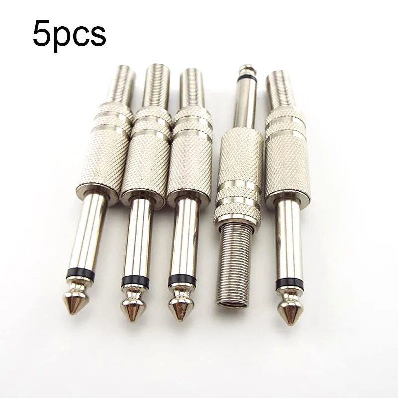 QvvCev 6,35 мм моно разъем усилителя 1/4 дюйма 5pcs