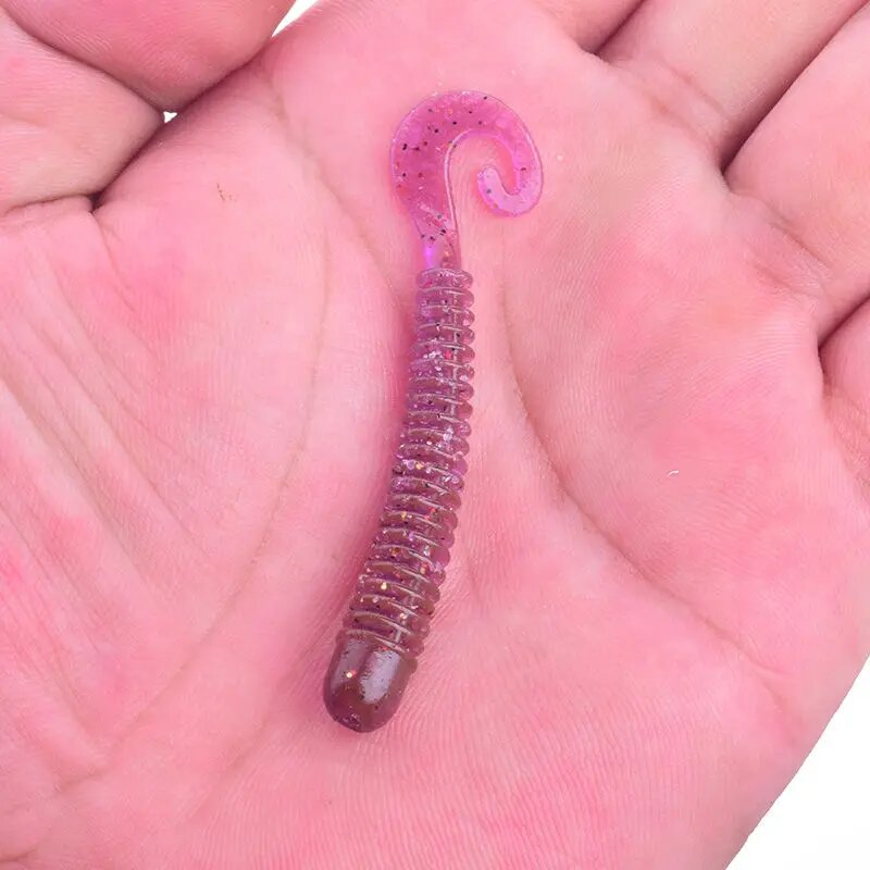 Пролеурре Силиконовые черви для рыбалки 10 шт Фиолетовый, B