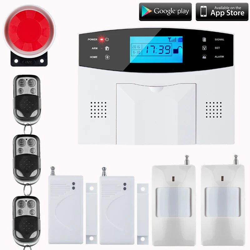 Беспроводная GSM сигнализация eMastiff G2B с ЖК-клавиатурой Русский, AU-штекер, G2BC