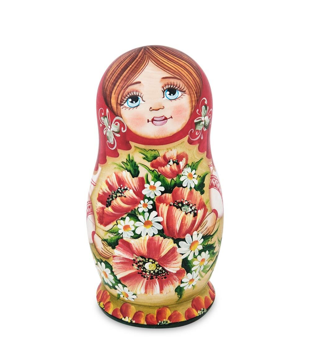 Матрешка 5м "Мария с цветами" бол. A2188982 Народные промыслы, Дерево липа