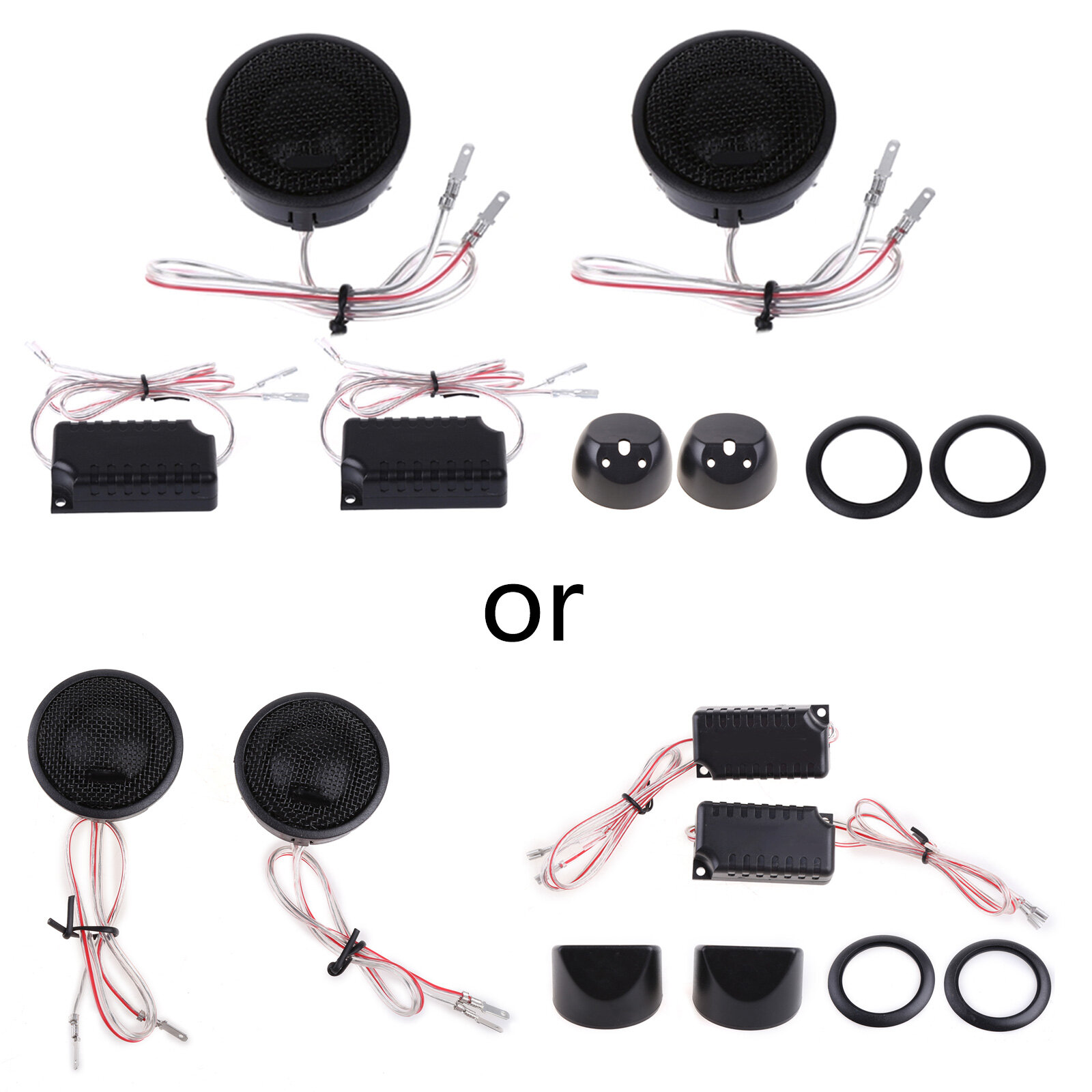 1 Пара Автомобильных Стереозвуков Динамик Твитер 120 Вт Максимальная Мощность Громкие Купольные Динамики 92 дБ