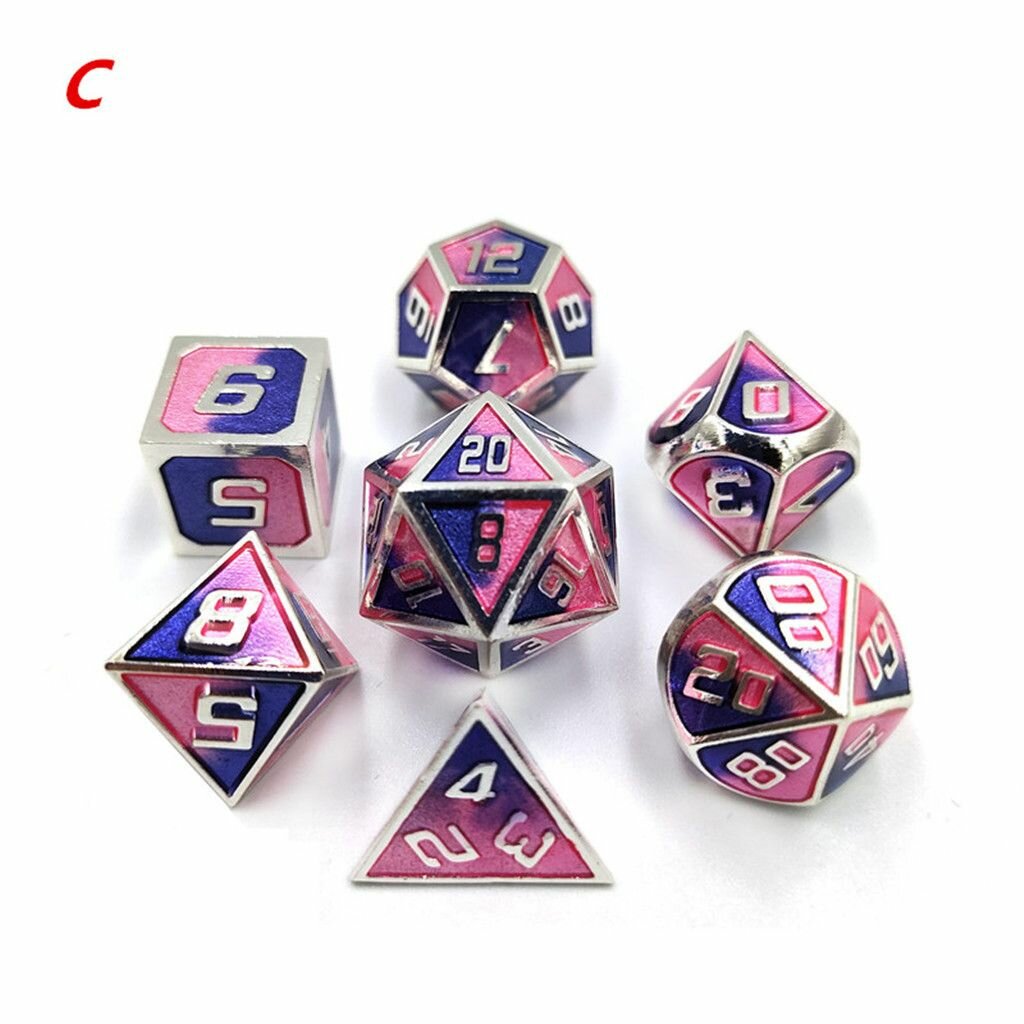 Набор металлических кубиков D&D
