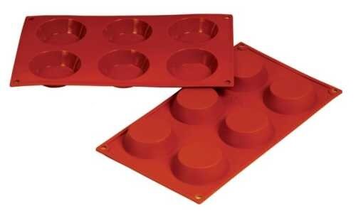 Форма силиконовая "Тарталетка" 6 ячеек d-7см h-2см 30х17,5см