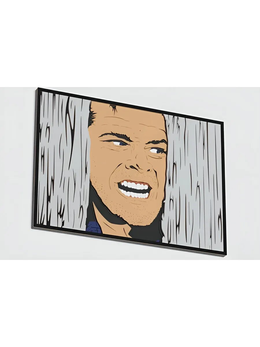 3D Картина по номерам из дерева Джек Торранс, 30x23 см