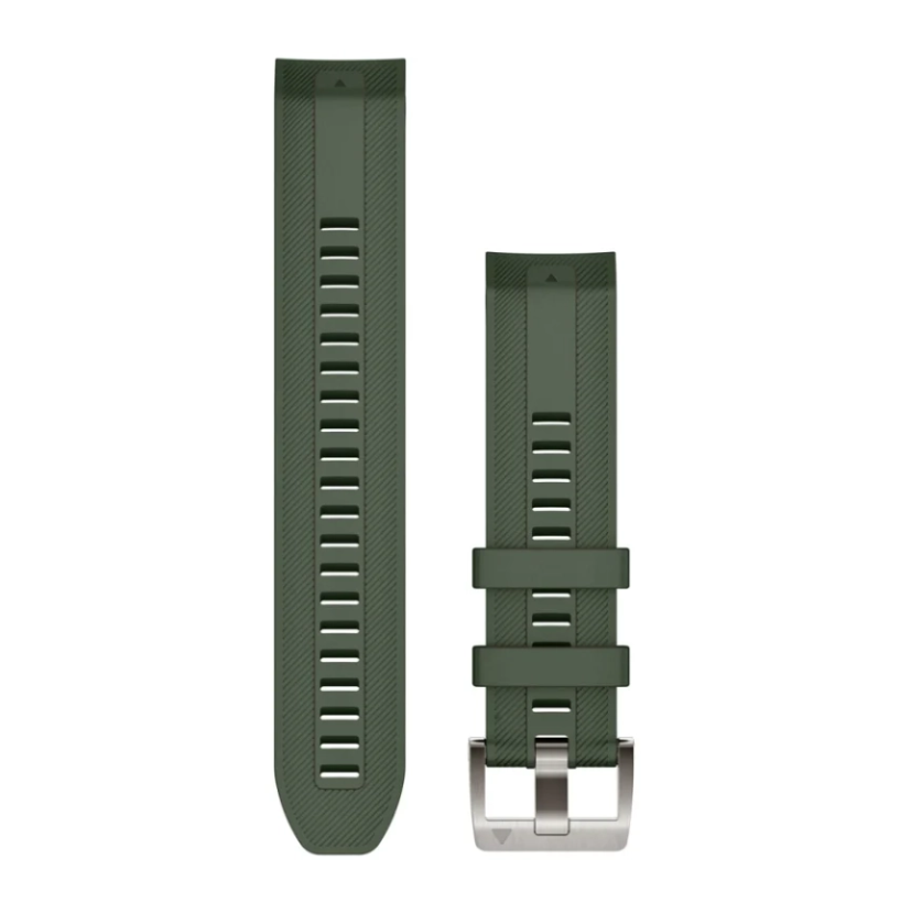 QuickFit 22 Watch Straps Pine Green Silicone Strap 010-13225-01