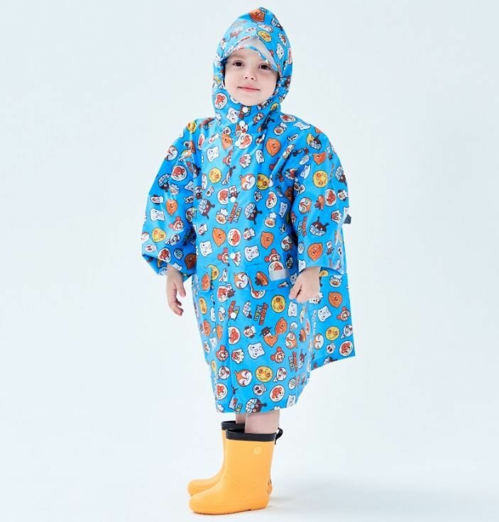 Плащ-дождевик, размер XL ( Рост детей 121-155 CM ), dark blue — фото 1