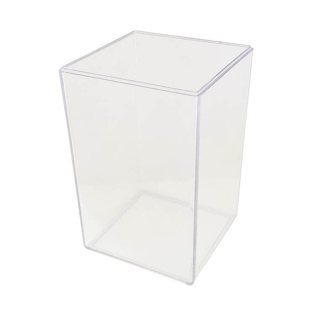 Прозрачный Кубический Держатель Для Карандашей Простая Акриловая Чашка Для Ручек Декоративный Акриловый Контейнер Для Карандашей Коробка Дистанционного Управления