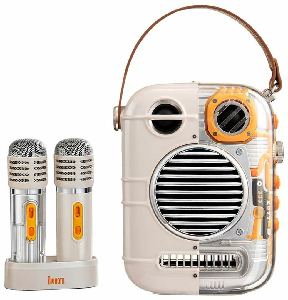 Портативная колонка с двумя микрофонами Divoom Spark Pro