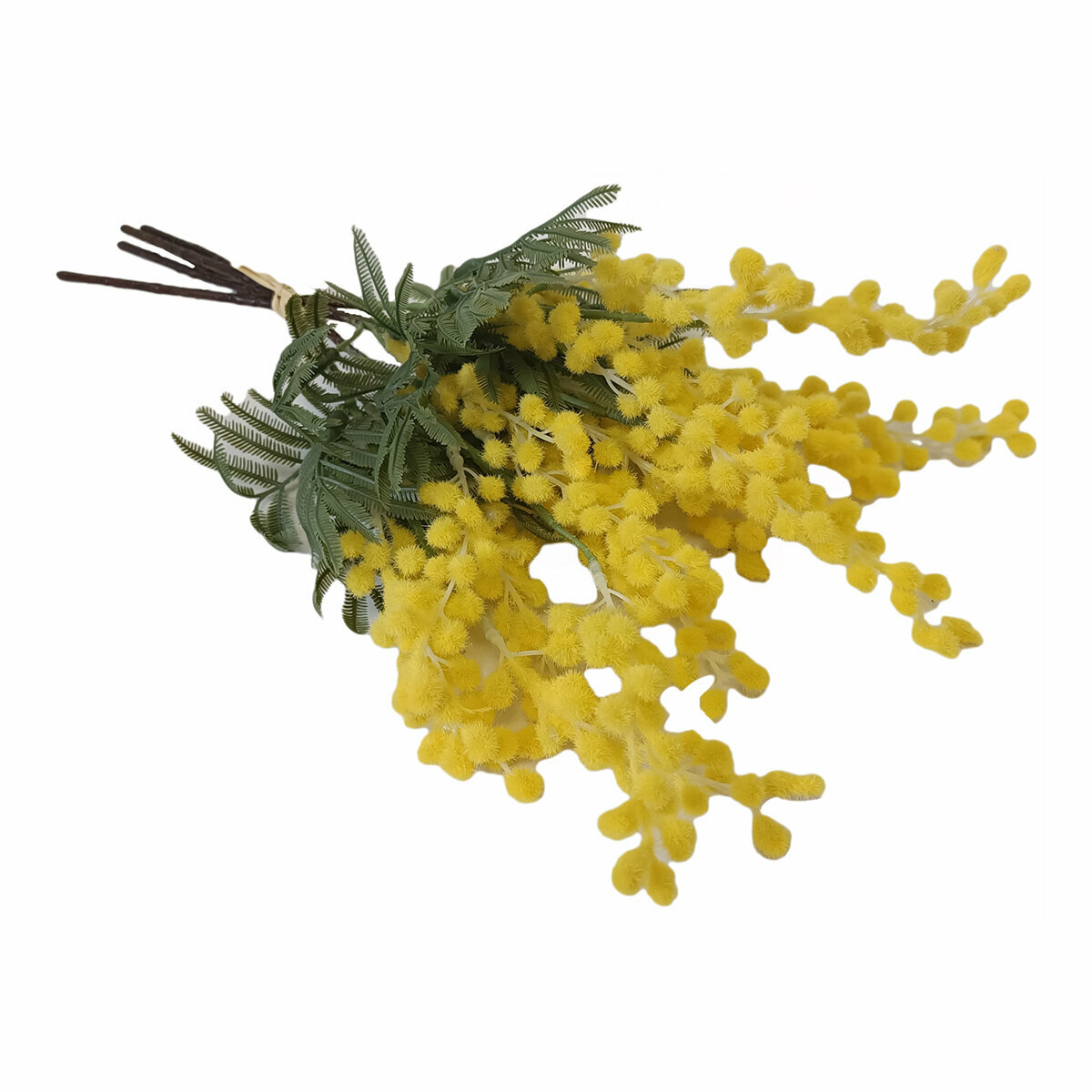 KEP KEP0333-TV45 Искусственное растение мимоза букетик 40 см желтый для декоративного интерьера