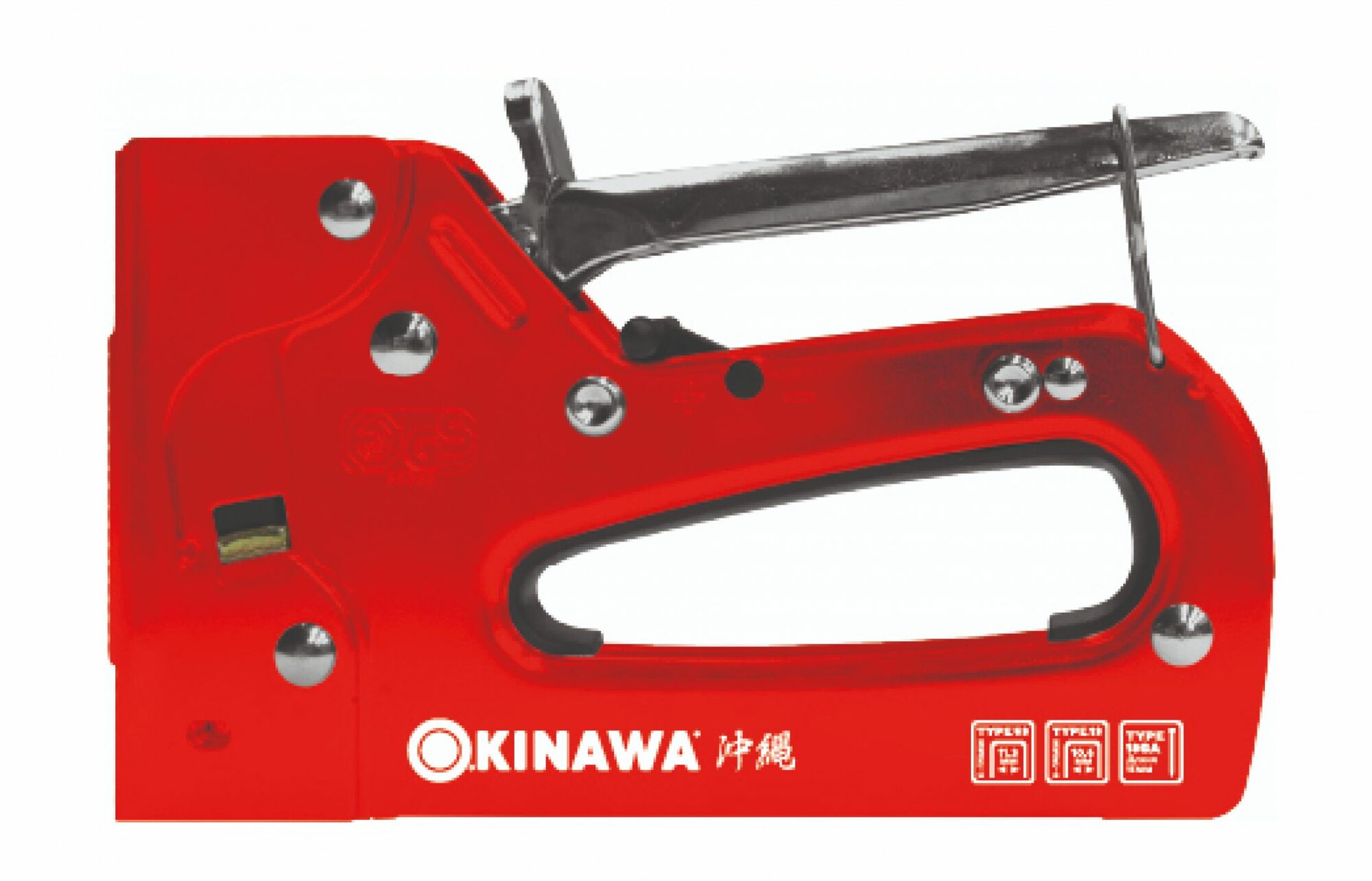 OKINAWA HEAVY Степлер строительный 3 в 1, регулируемая сила удара, металлический, арт.2364