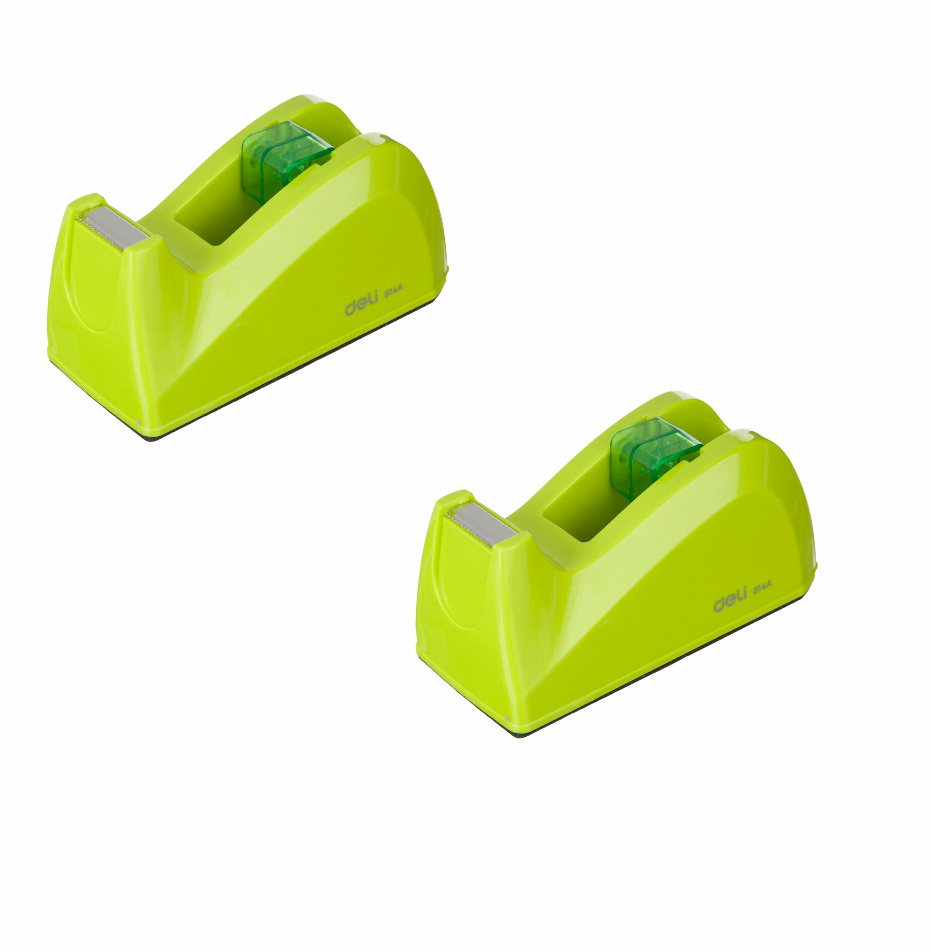 Deli Диспенсер для клейкой ленты, 120x57x60 мм, зеленый,2 уп