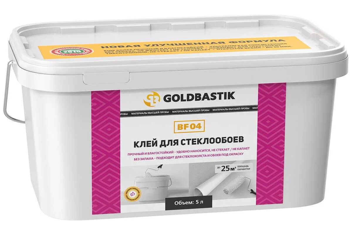 GOLDBASTIK Клей для стеклообоев, 5 л BF 04 5