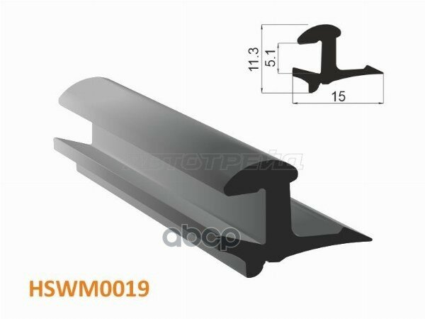 Молдинг универсальный (тип MAZDA/TOYOTA) - бухта 30 м.(цена за 1метр) HOSU арт. HSWM0019