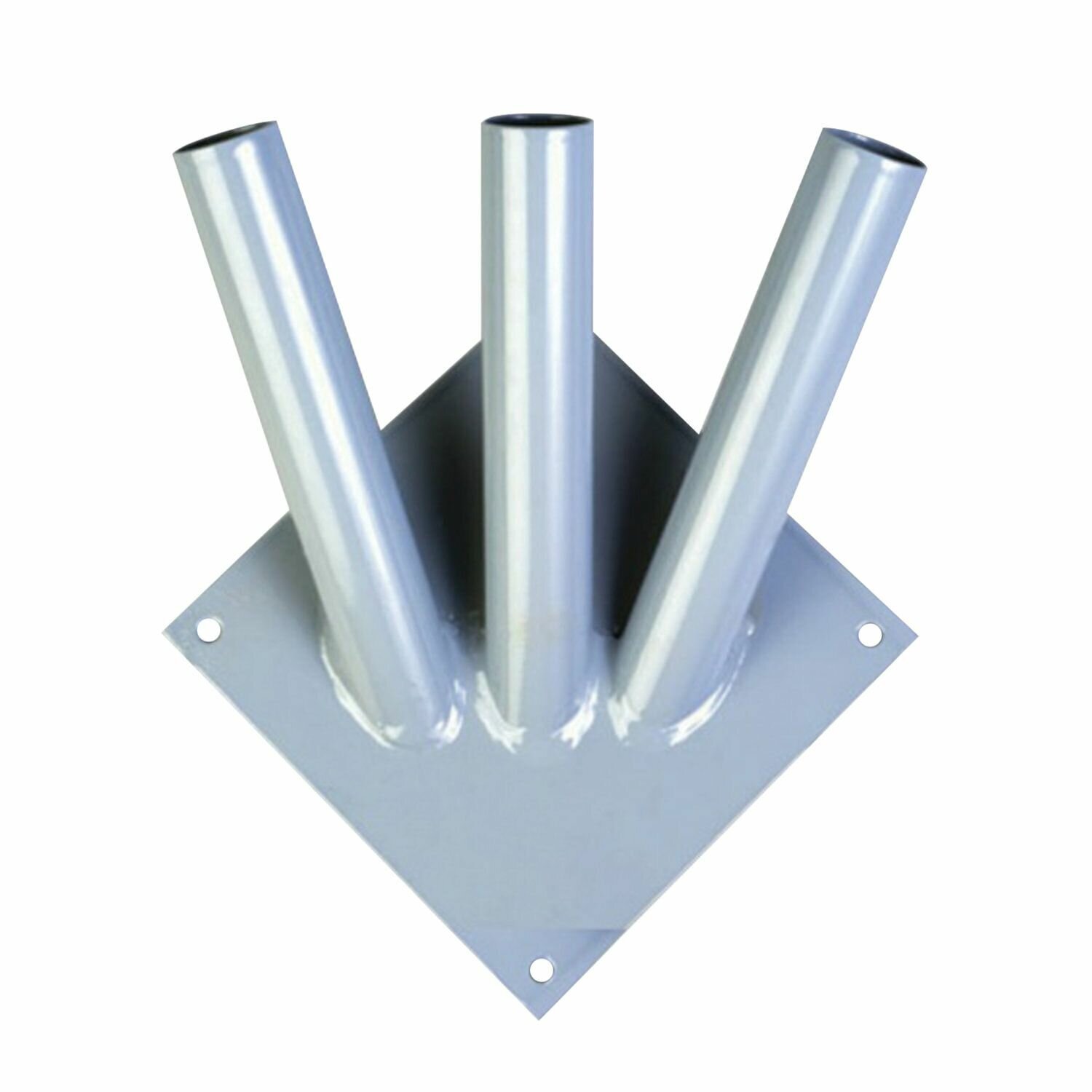 Кронштейн под флаги КНР три древка, квадратное основание, три точки крепления, металл