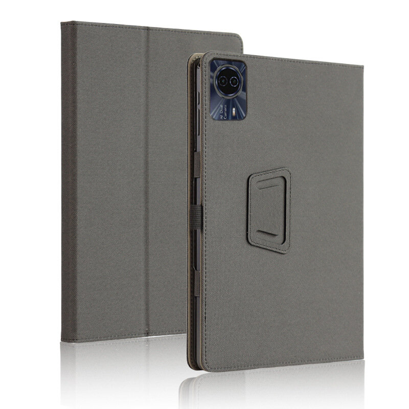 Чехол-обложка MyPads «Eclissi di lusso» для Teclast T50 Max из качественной импортной кожи с мульти-подставкой, в черном цвете MyPads