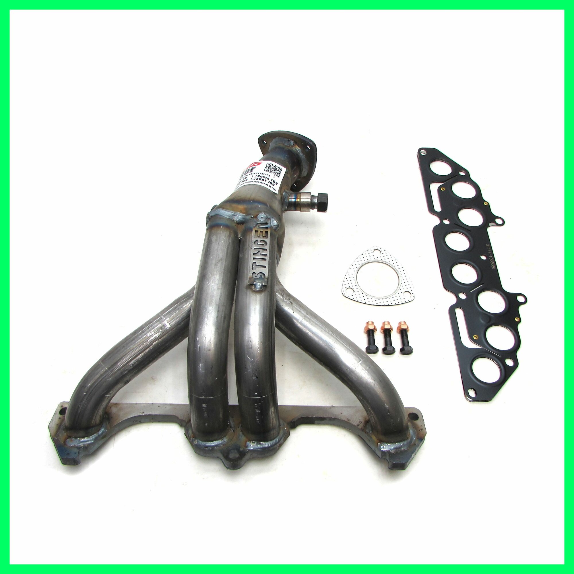 Вставка замены катализатора "Паук" Стингер для 8кл а/м ВАЗ 2113-15, 2110-12, Приора, Калина, Гранта с установочным комплектом