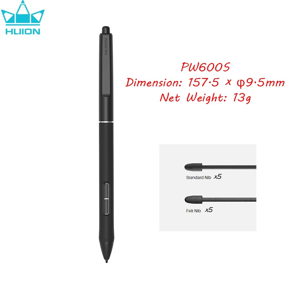 Huion PenTech 4.0 ручка для планшета Kamvas Slim Pen PW600S