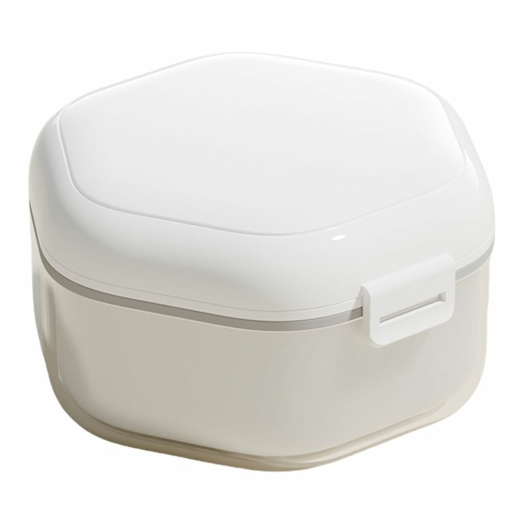 Ящик для хранения, Портативная коробка для чистки капы - ангельский белый, 1 шт