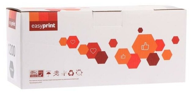 Тонер-картридж EasyPrint TK-1200, для принтеров Kyocera ECOSYS, 3000 стр, с чипом, черный