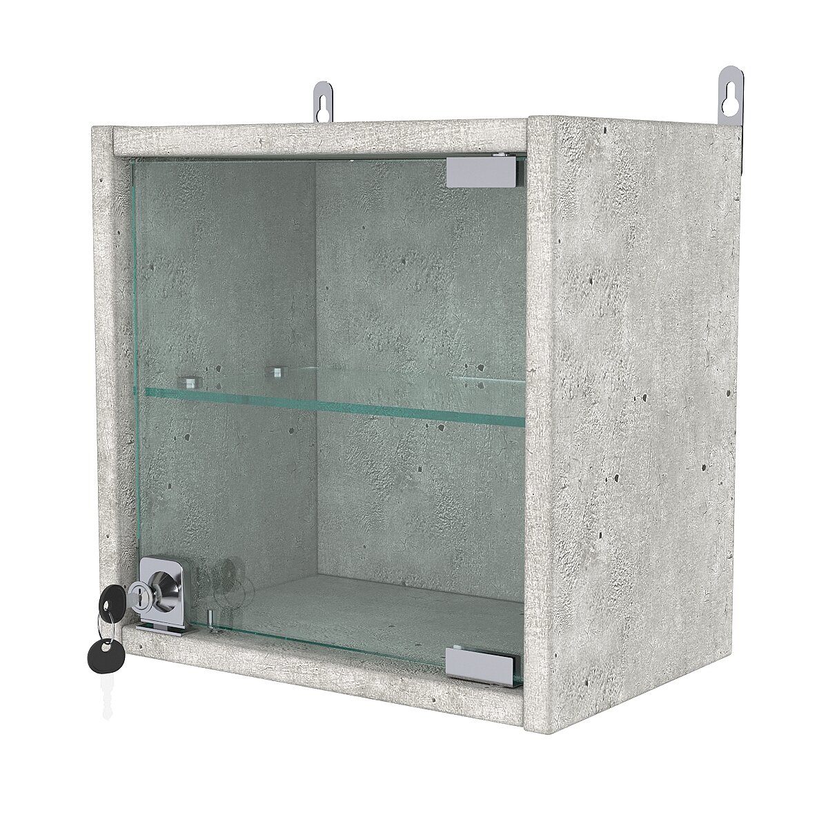 Витрина настенная "мини" 30*30*20, Метрополитан Грей. Производитель товара - компания Westcom.