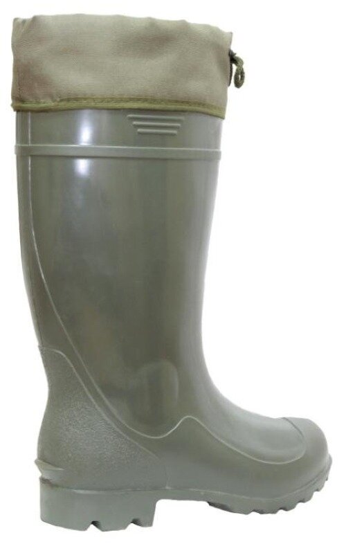 Сапоги резиновые 171 №С-35МН мужские литые с манжетой из ПВХ, оливковые, размер 43 / рабочая обувь