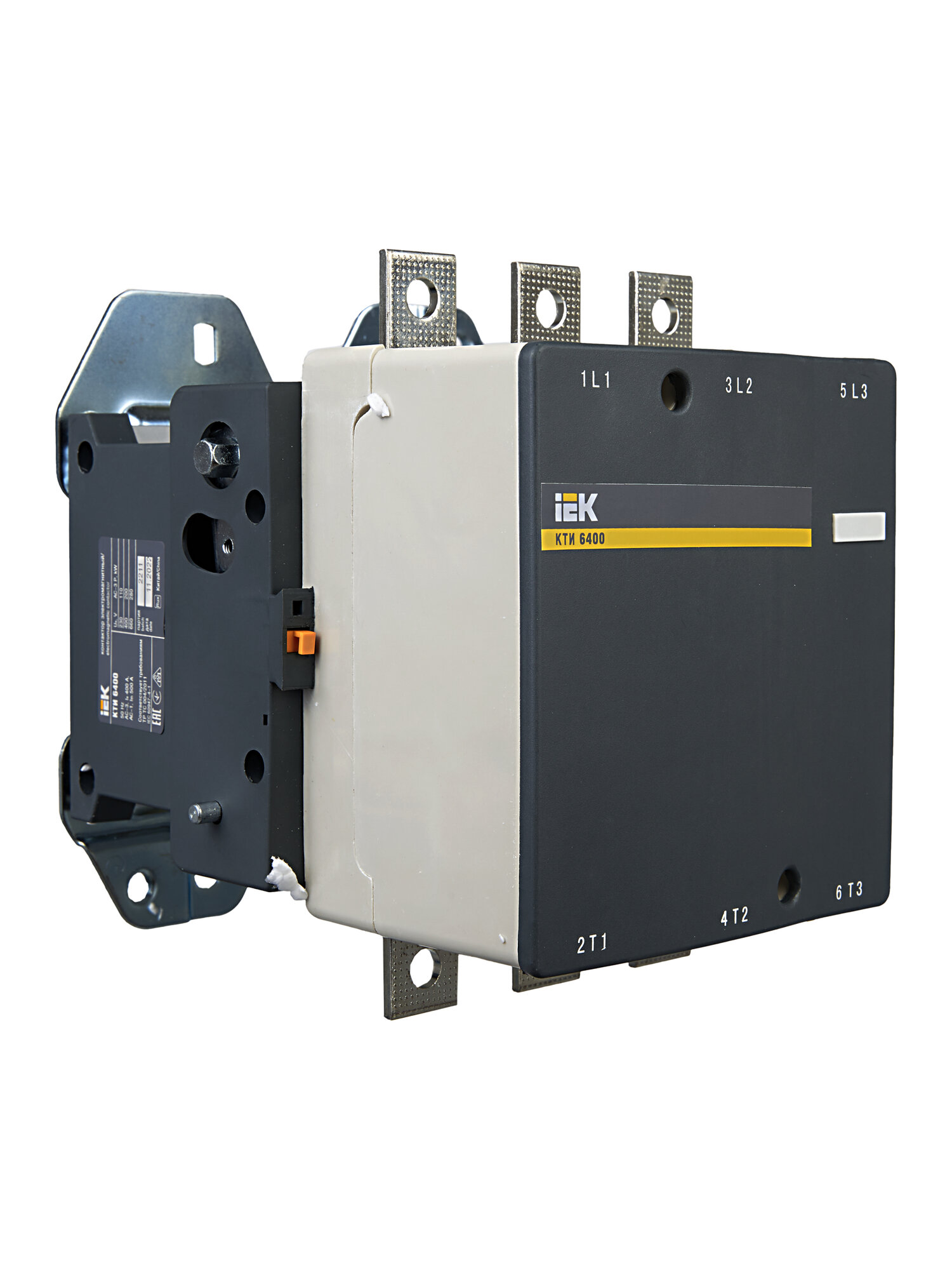 Контактор КТИ-6400 400А 230В/АС3 IEK KKT60-400-230-10 (1 шт.)