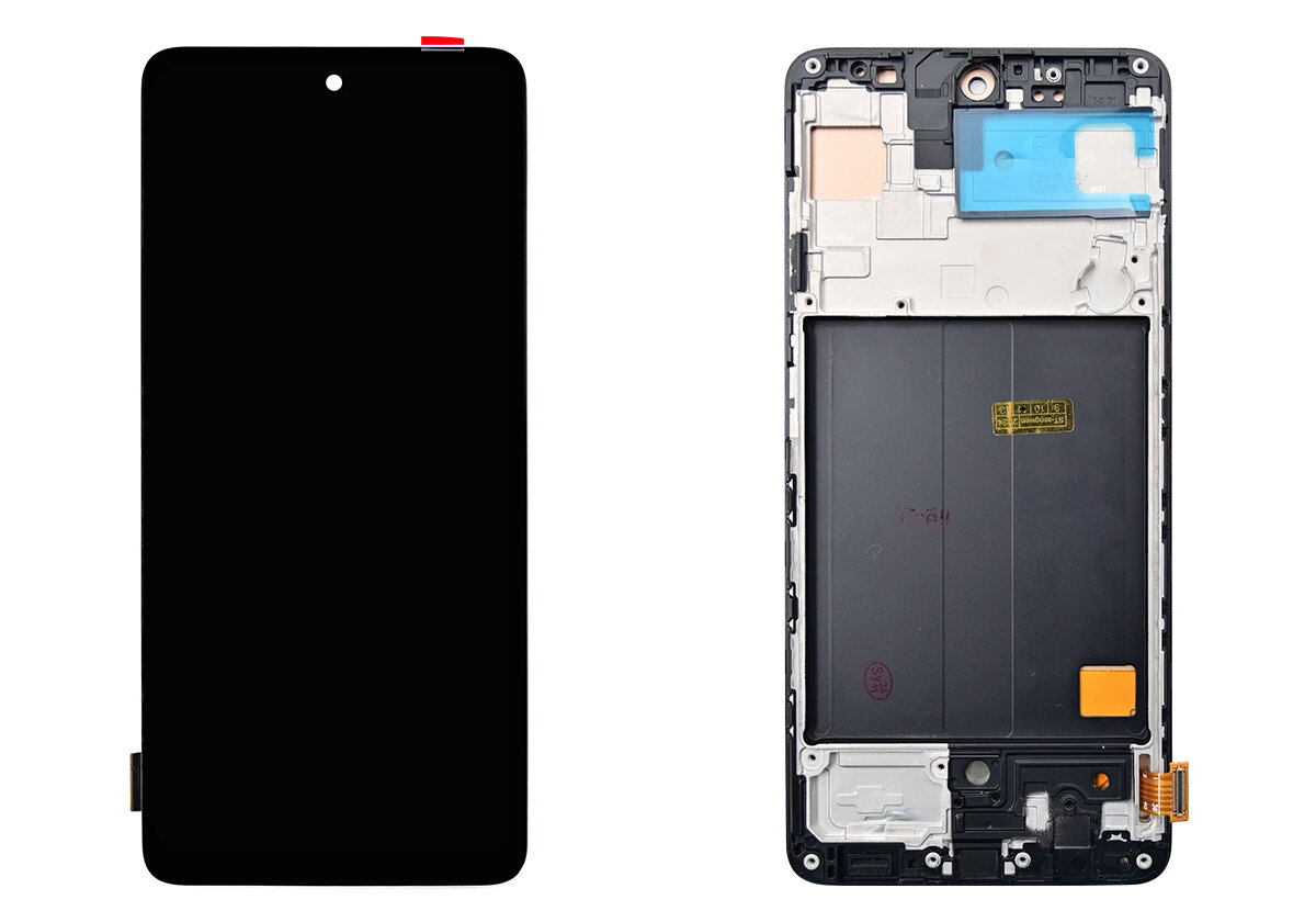 Дисплей для Samsung A51 (A515F) в рамке (черный) In-cell