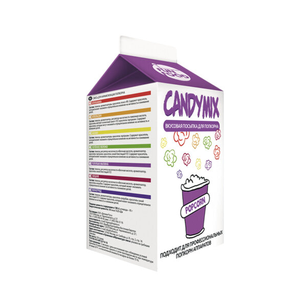Добавка вкусоароматическая для карамелизации попкорна, Candy Mix чёрная карамель, 350 г.