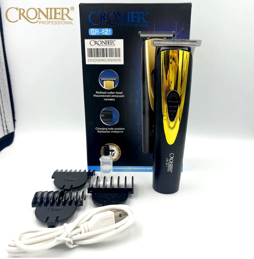 Машинка для стрижки волос, триммер для стрижки, для окантовки, для создания контура, Cronier