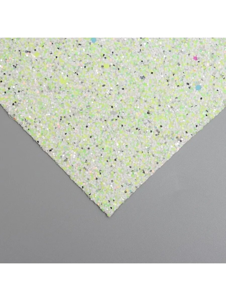 Лист из искусственной кожи с блестками для творчества