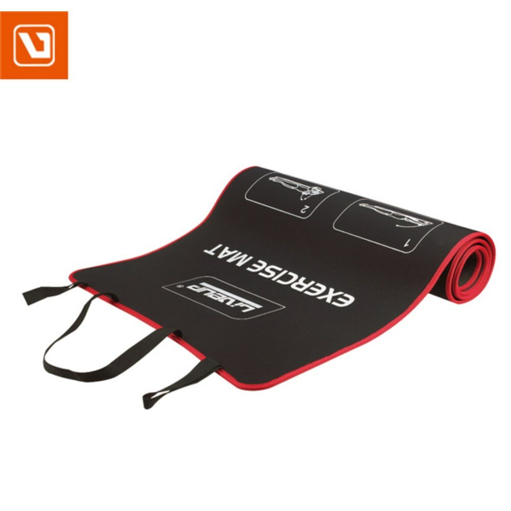 Коврик для йоги Live Up, 180*60*0,6, неопрен, с рисунками упражнений