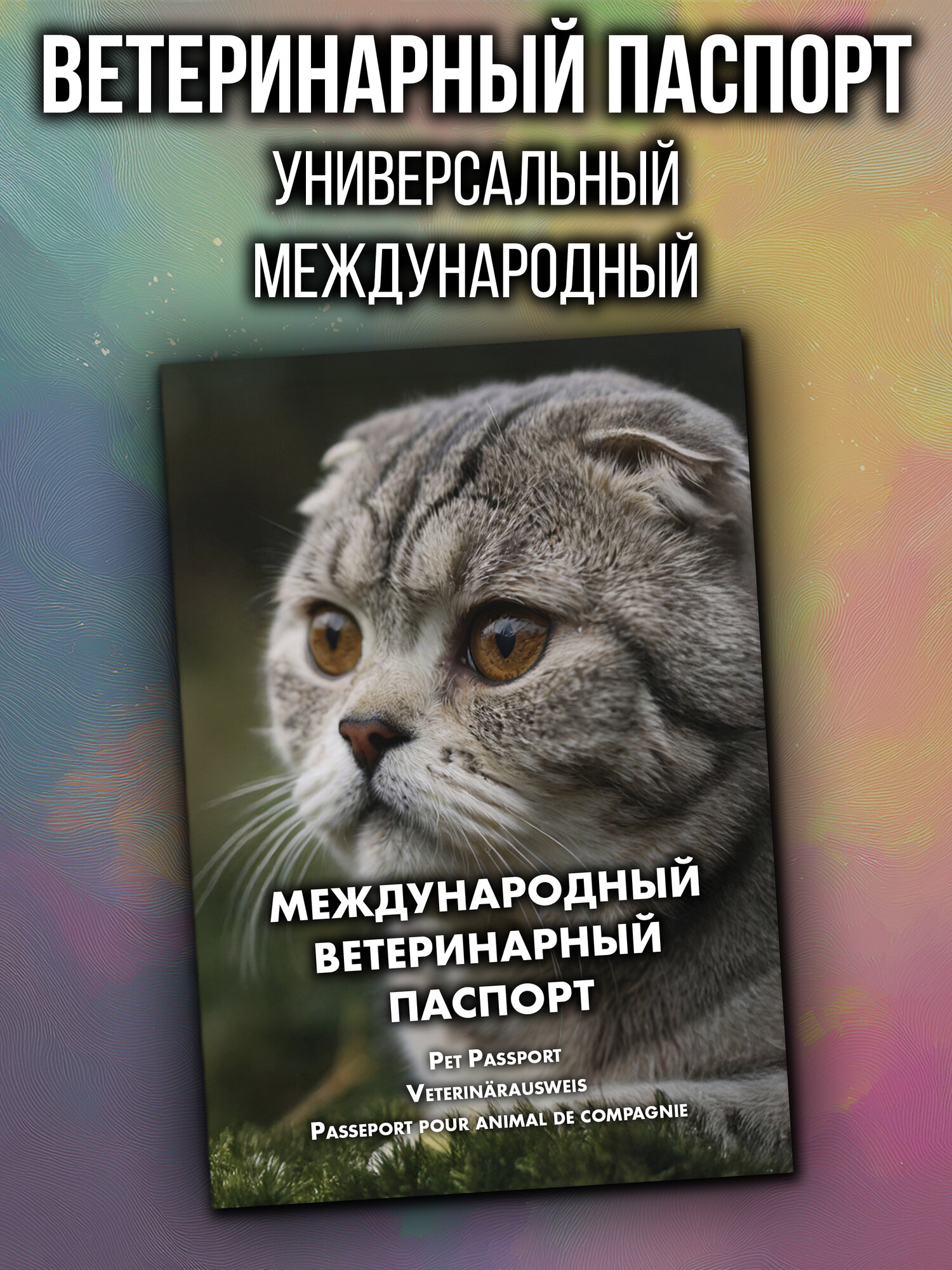 Ветеринарный паспорт для кошек, собак и любых других домашних животных, международный