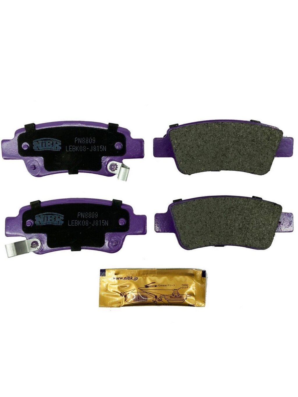 Колодки тормозные дисковые передние NIBK PN8809